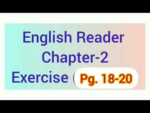 2nd - English Reader - 12.05.2020 - Chapter-1 Exercise (Last part ...