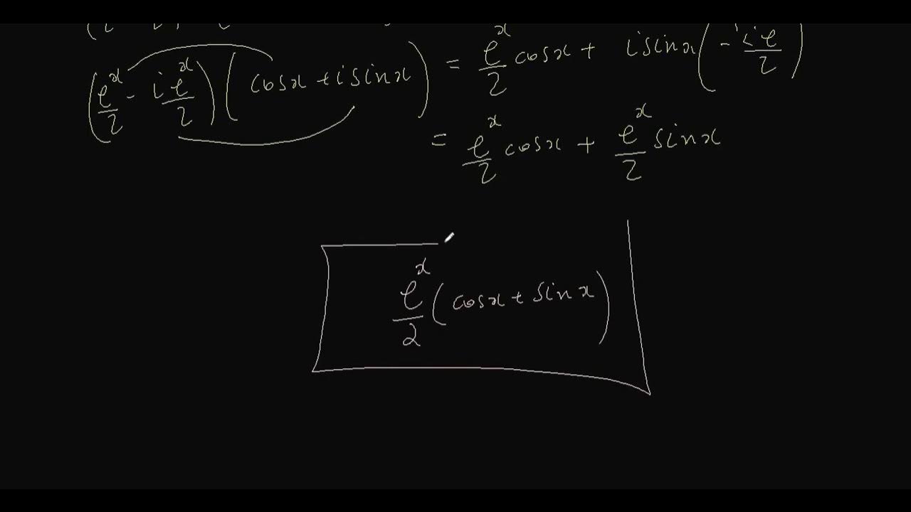 Solving Integrals Using Complex Numbers - YouTube