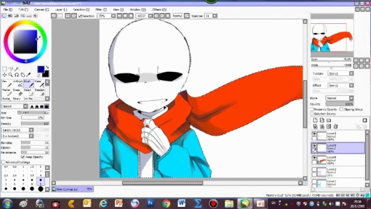 sans //speedpaint// - YouTube
