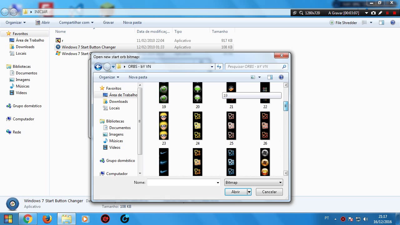 Como Alterar O Orb Do Seu Windows XP/7/8/8.1/10 2016 - YouTube