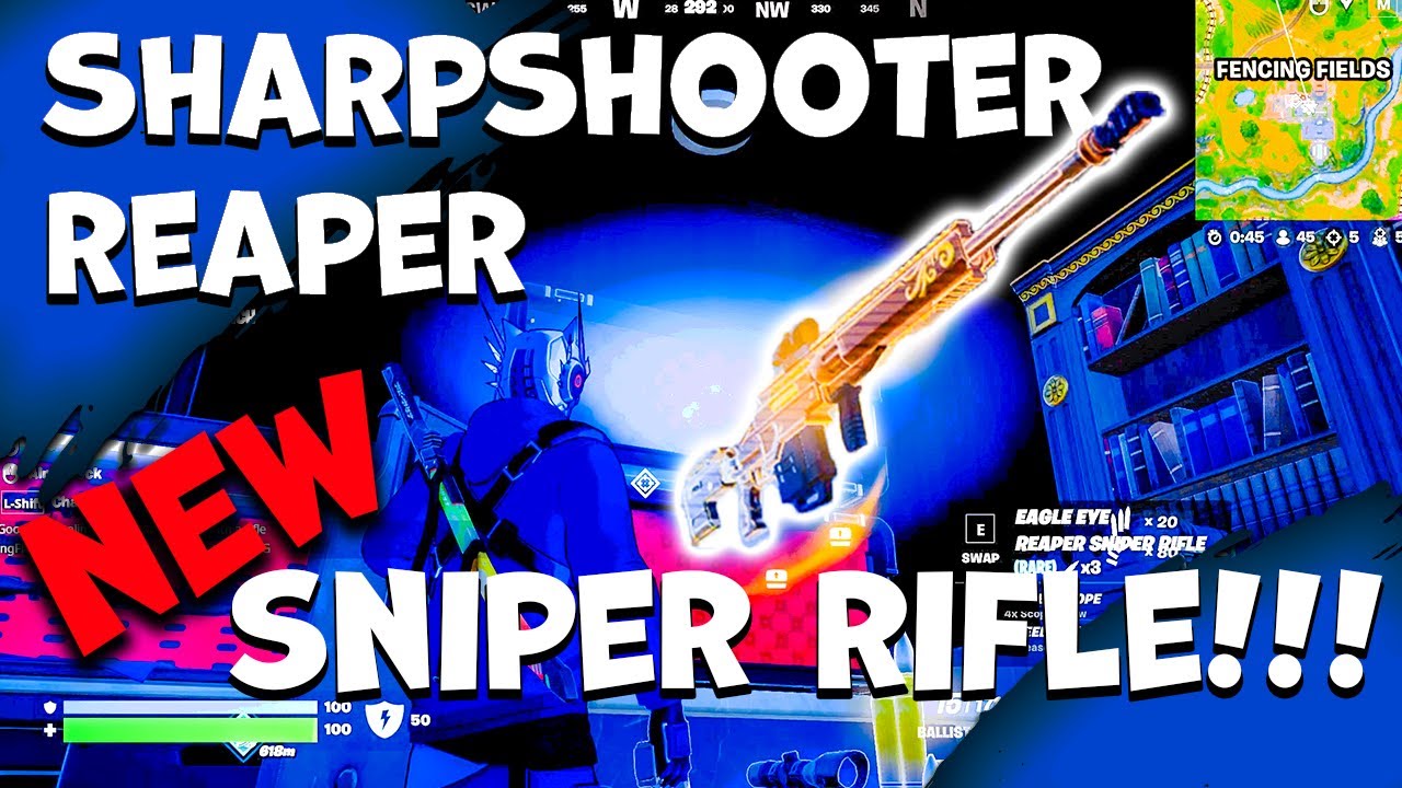 Fortnite Chapter 5: NEW Sharpshooter Reaper Sniper Rifle! SICK GAME ...