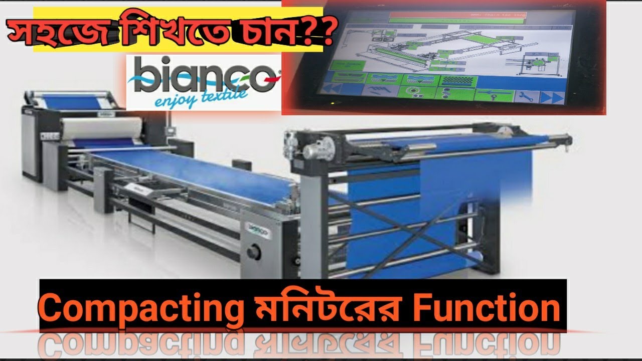 Compacting Bianco Monitor, Faction of Compaction machine // Textile ...