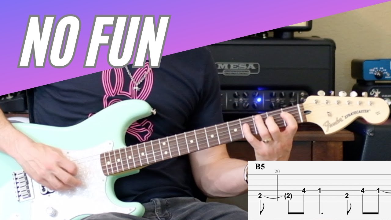 "No Fun" blink-182 GUITAR LESSON (w/tab) - YouTube