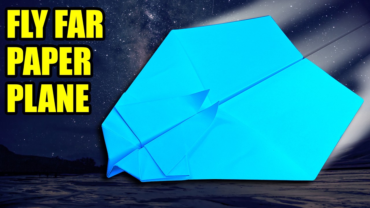 Fly Far Paper Airplane Instructions Step By Step || Best Paper Plane ...