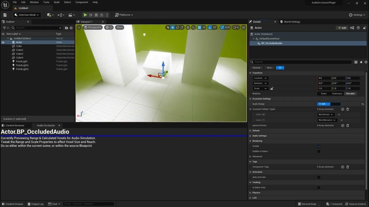 Ovani Sound Unreal Audio Occlusion Plugin Tutorial - YouTube