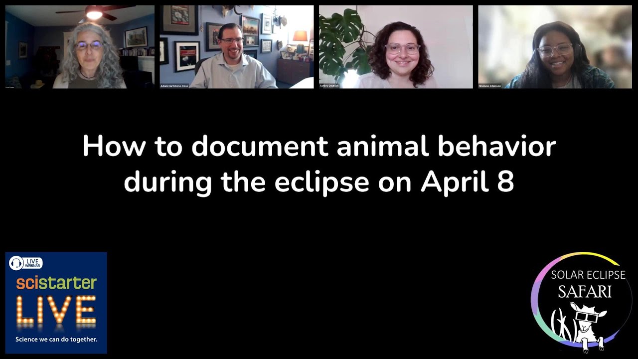 LIVE #72: How to document animal behavior during the eclipse on April 8 ...