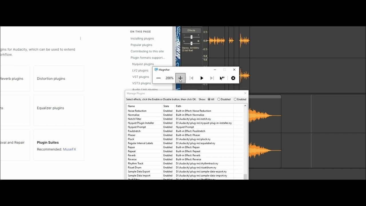 Overview: Getting started with Audacity Plugins - YouTube