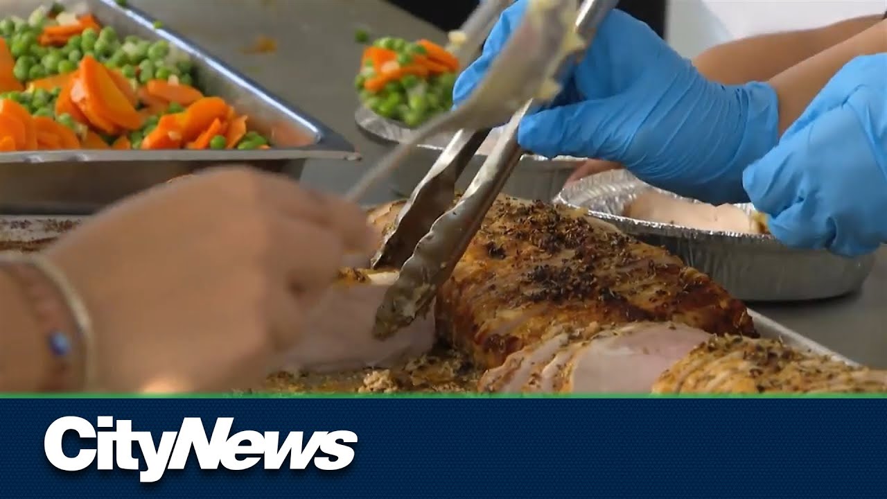 Students help prepare meals for food banks and shelters - YouTube