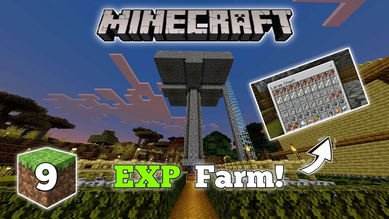 Membuat EXP Farm Sekaligus Tower!!! | Minecraft Survival Series (9 ...