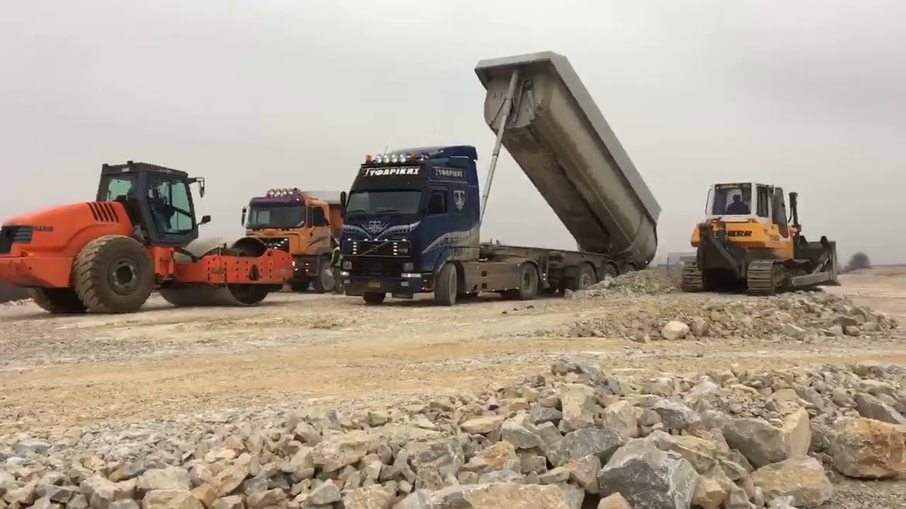 χωματουργικες εργασιες τυφαρικης - YouTube