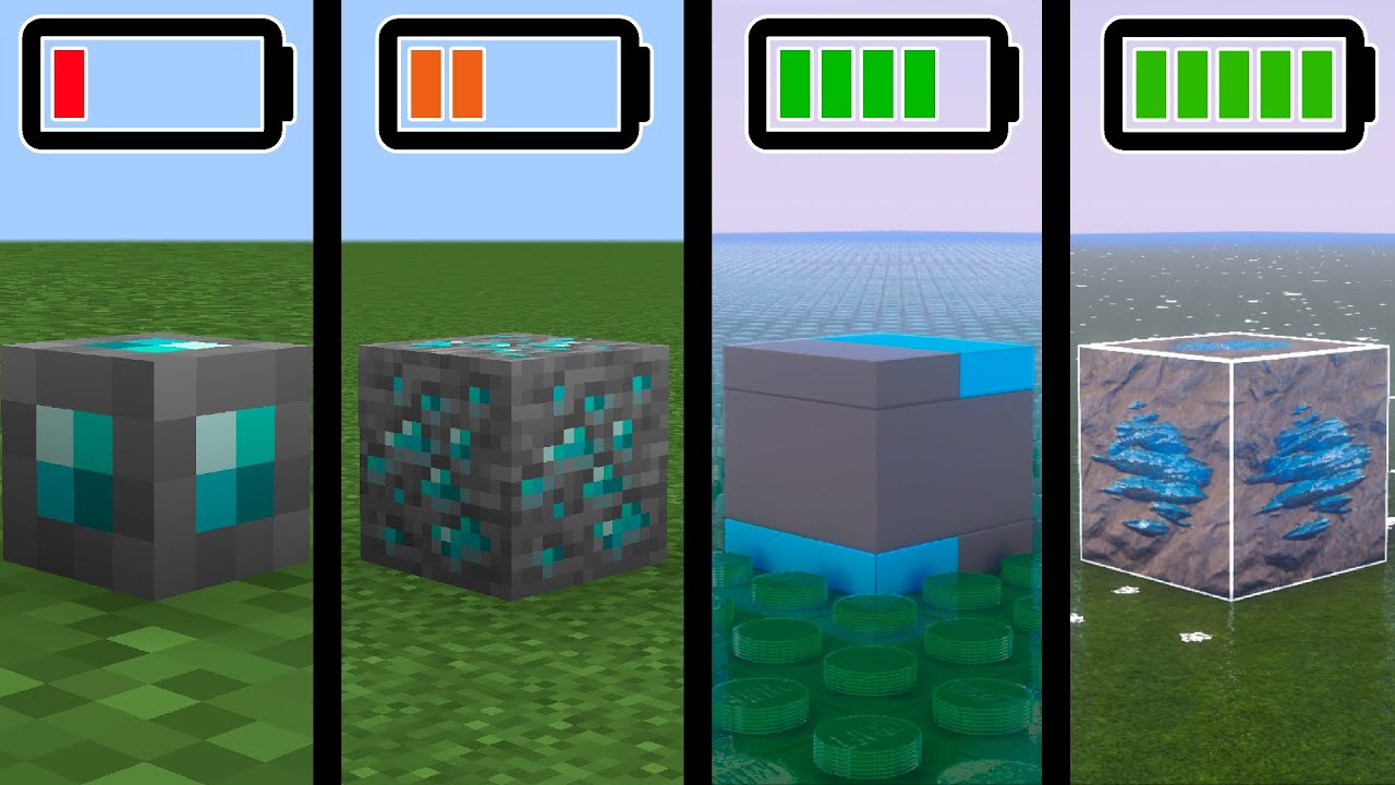 digging diamonds with different battery - YouTube