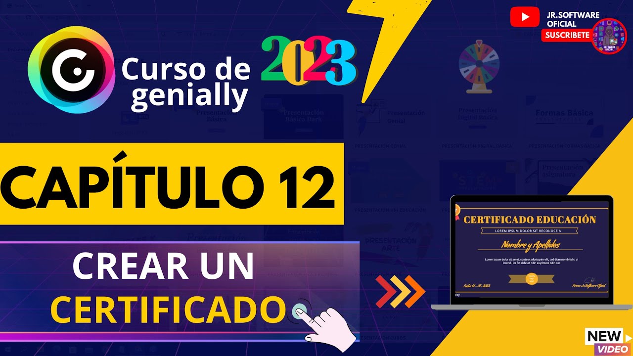 🟦Curso De Genially - Capítulo 12- Crear un #CERTIFICADO Educativo en Genially- 2023🥇🥇 - YouTube