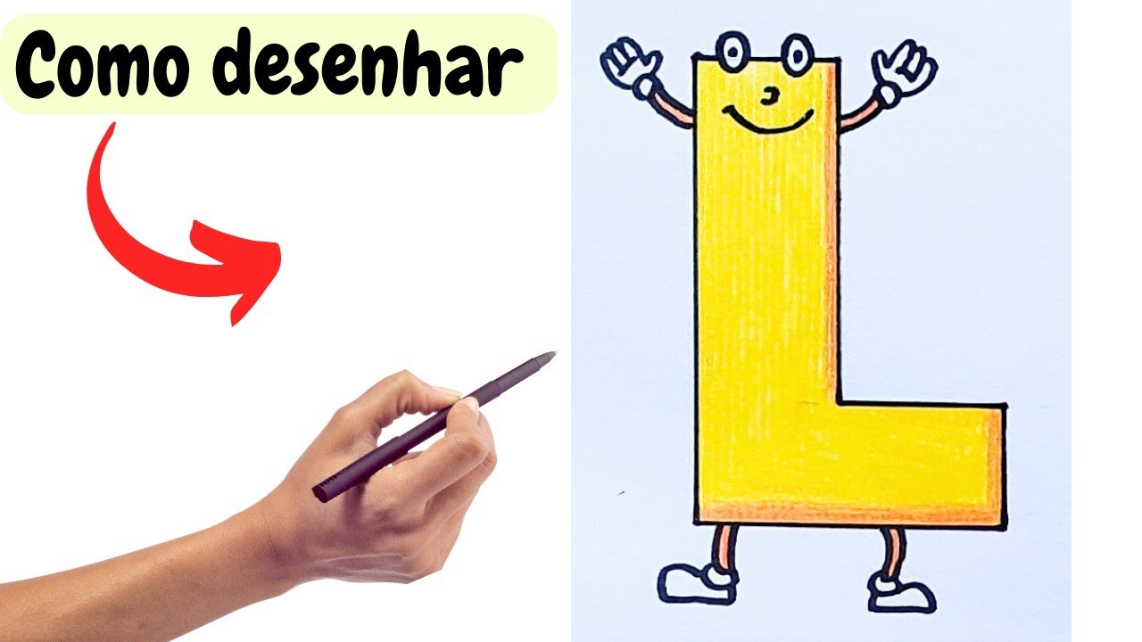 Como Desenhar a Letra L animada e colorir - YouTube