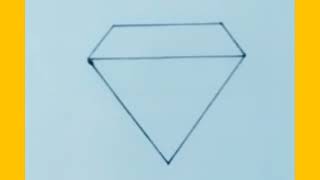 How to draw a diamond step by step||Line Art||sketching | Doovi