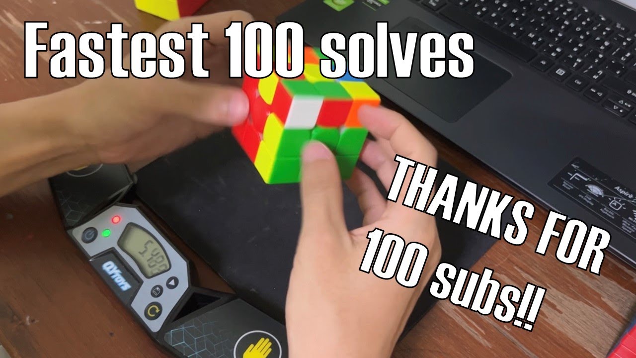 100 solves for 100 subs!! (Day 1 - 60) - YouTube
