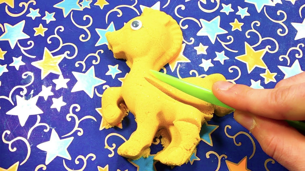 Play with Color Kinetic Sand - Preschool Learn Colors for Kids - YouTube