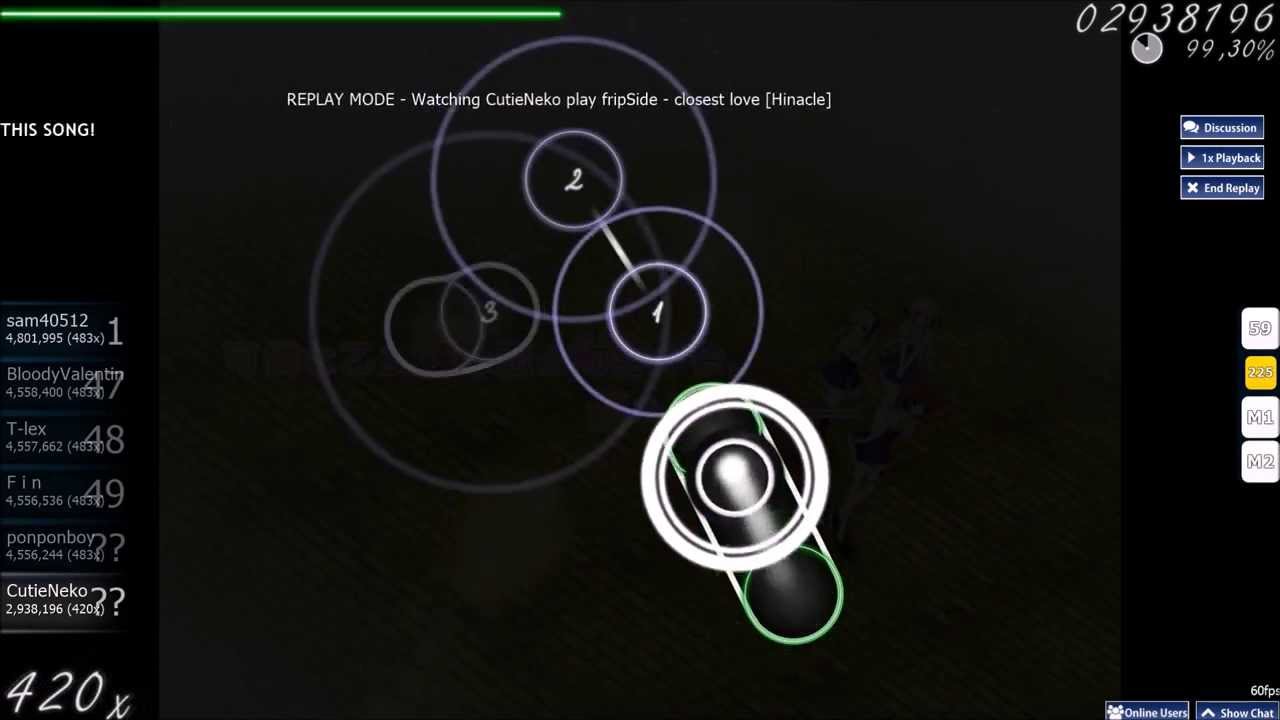 [Osu!]Areas Koisuru Otome no 3H (fripSide) - closest love[Hinacle] [S ...