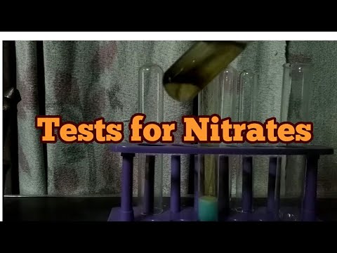 Test for Nitrate ions - YouTube