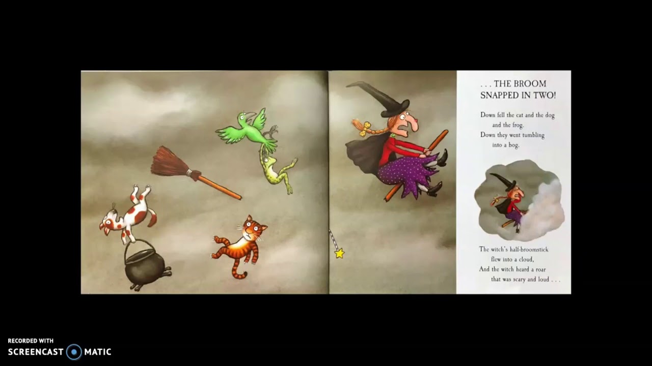 Room on the broom by Julia Donaldson read aloud story - YouTube