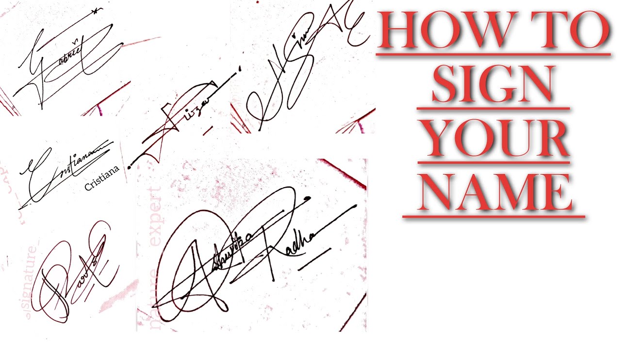 How to Sign like a BOSS😎|How to create signature of my name|Find your ...