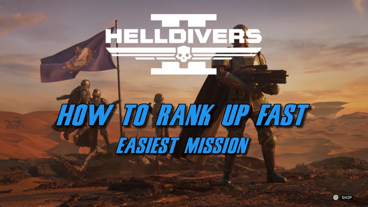 Helldivers 2 - How to rank up fast - Easiest Mission - YouTube