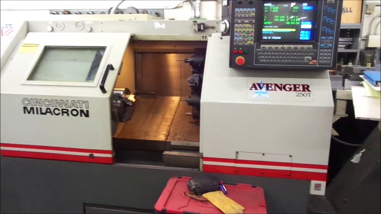 Cincinnati Milacron Avenger 250T CNC Turning Center - YouTube