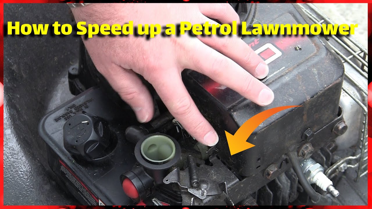 How To Speed Up A Petrol Lawnmower (and self drive) - YouTube