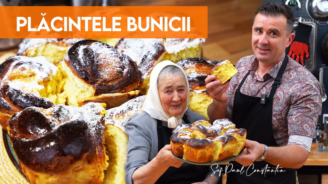 💛 Bunica Tinca mă învață să fac rețeta ei de Plăcinte cu brânză 🥟 Șef ...