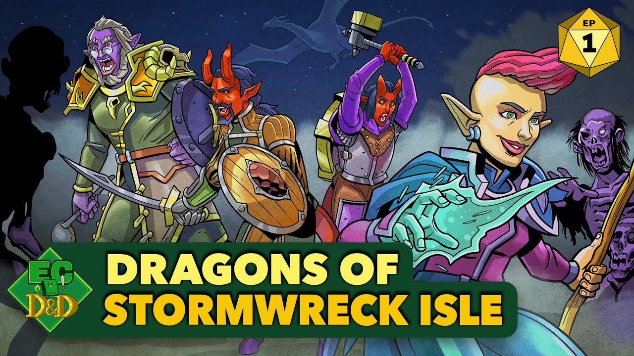 Learn to Play D&D - Dragons of Stormwreck Isle - Part 1 - Actual Play ...