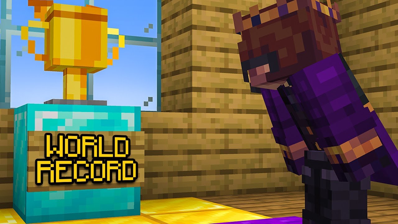 How hard is it to get the Minecraft World Record? - YouTube