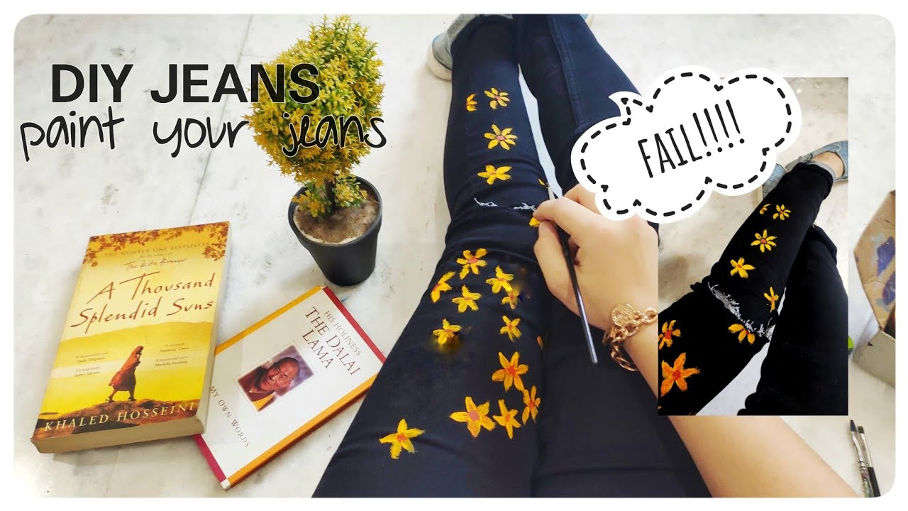 DIY jeans | how I ruined my jeans | FAIL!!!!!! - YouTube