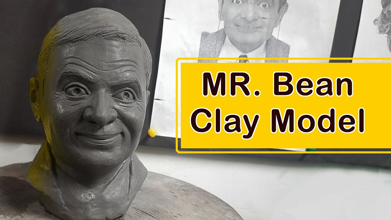 How to make Mr.Bean with clay | Clay modelling | Clay Art | Sculpting ...