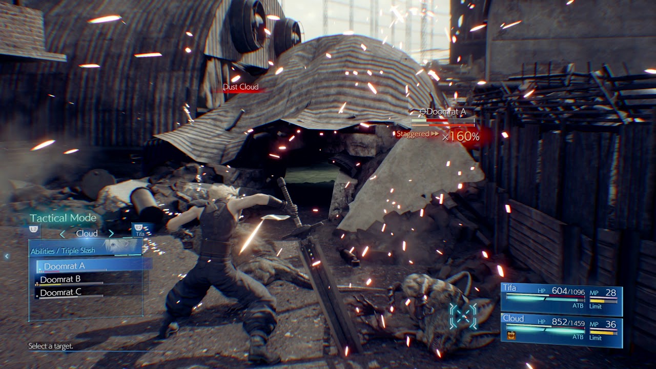 FINAL FANTASY VII REMAKE: Doomrats and dive kicks - YouTube