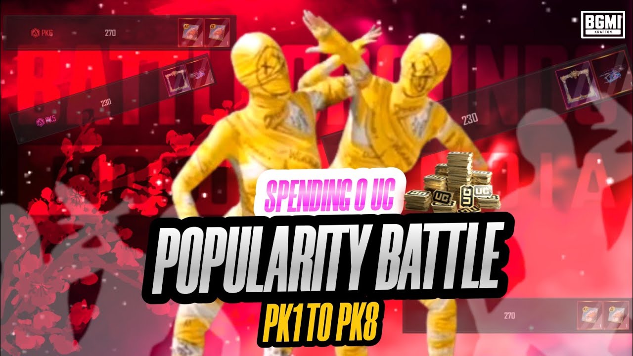 POPULARITY BATTLE JOURNEY PK1 TO PK6 | POPULARITY BATTLE PK 8 KAISE ...