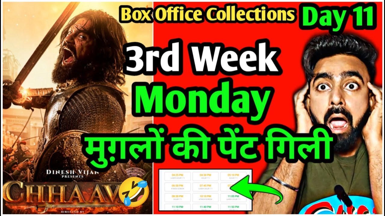 Chhaava Box Office Collections Day 11Chava Movie Collection Chhaava Day ...