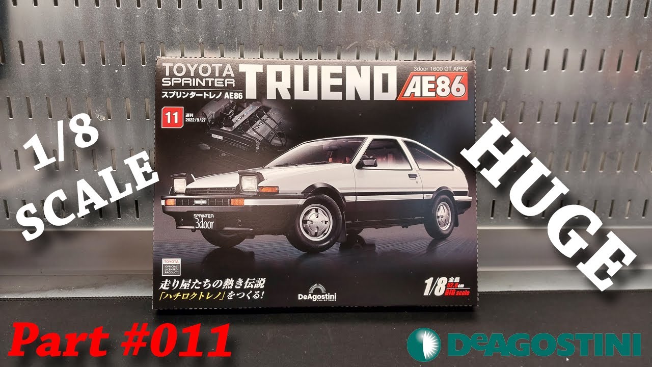 HUGE Toyota AE86 Model Kit Part #011! | DeAgostini 1/8 Scale Toyota ...