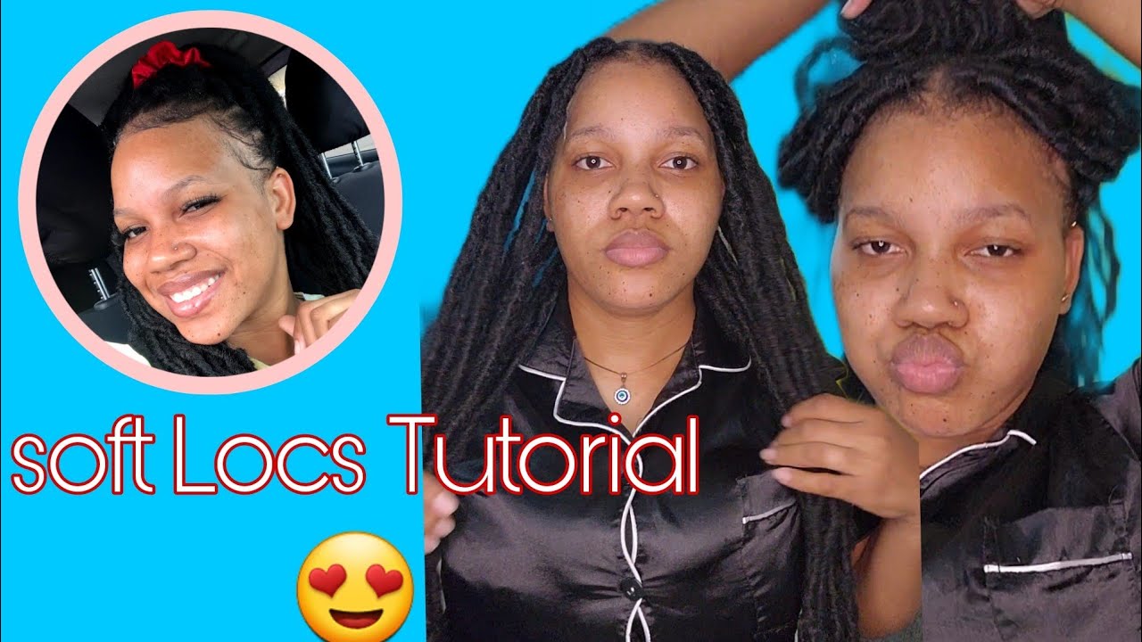 Soft Locs Tutorial Step By Step // Distressed Faux Locs 28" - YouTube