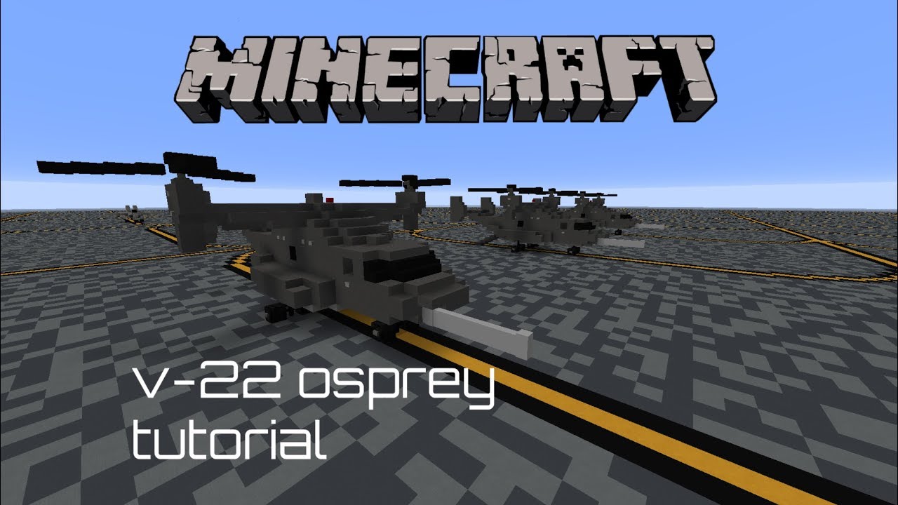 Minecraft V-22 Osprey tutorial - YouTube