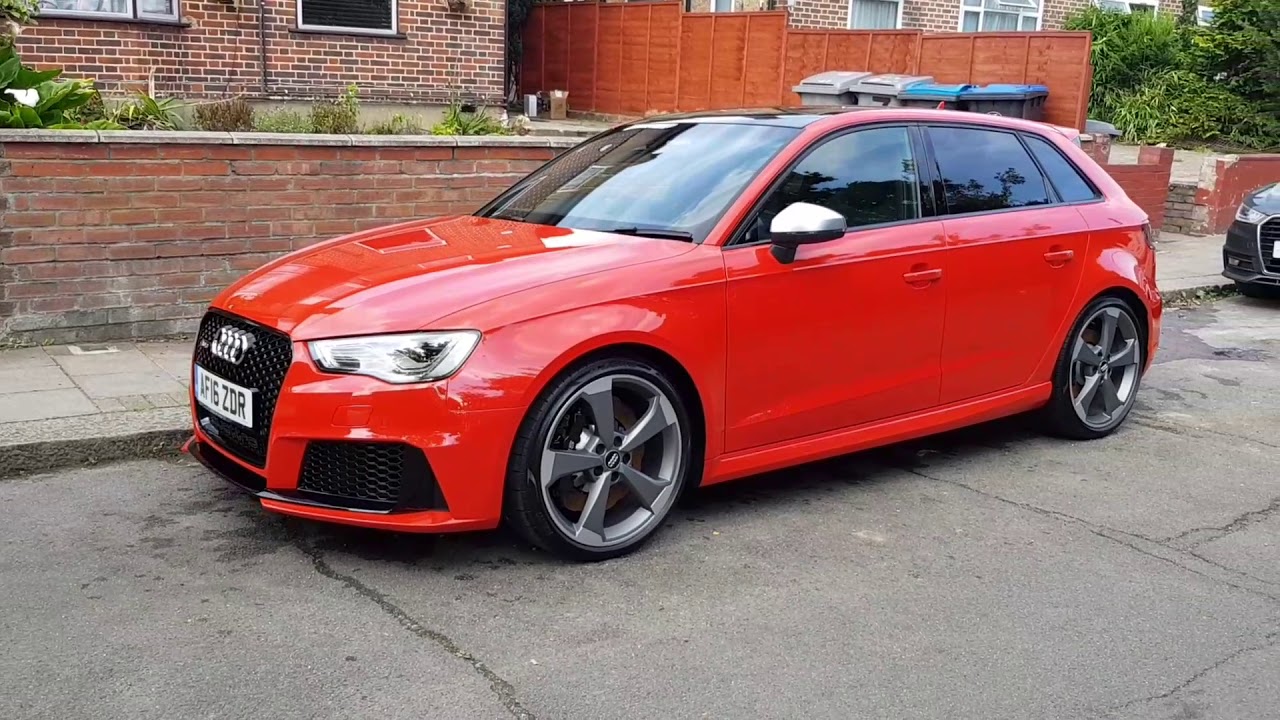 Audi RS3 Catalunya Red - YouTube