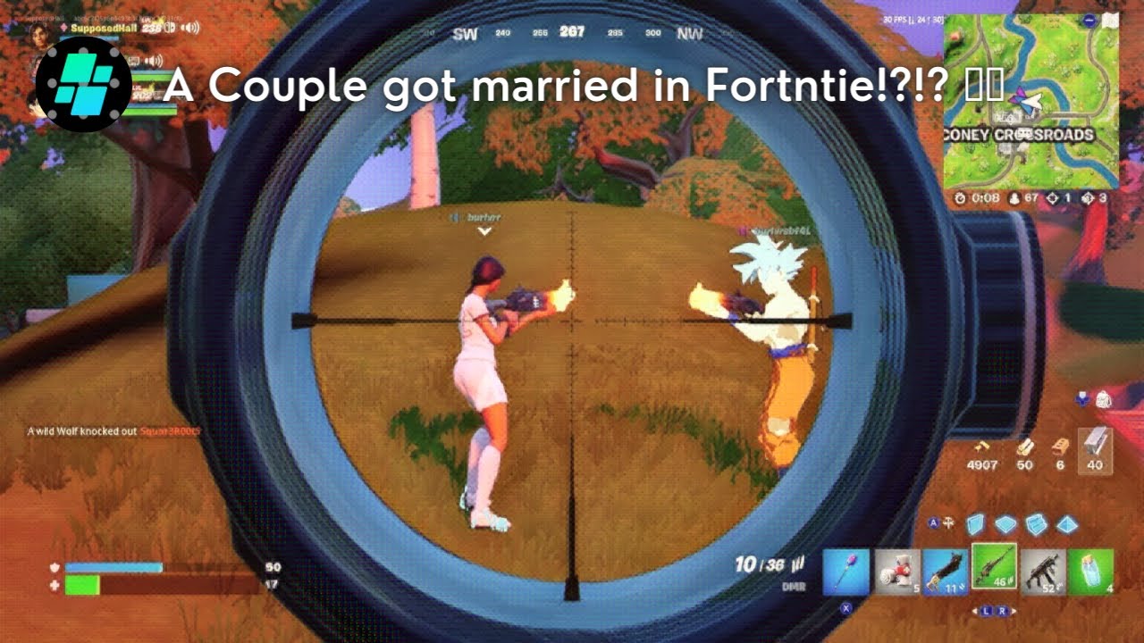 A Couple got married in Fortnite?!?! - YouTube