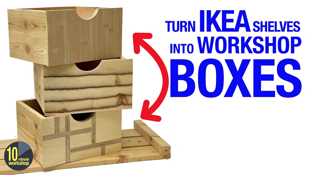 Turn Ikea Shelves into Basic Boxes with Fancy Fronts [video 465] - YouTube