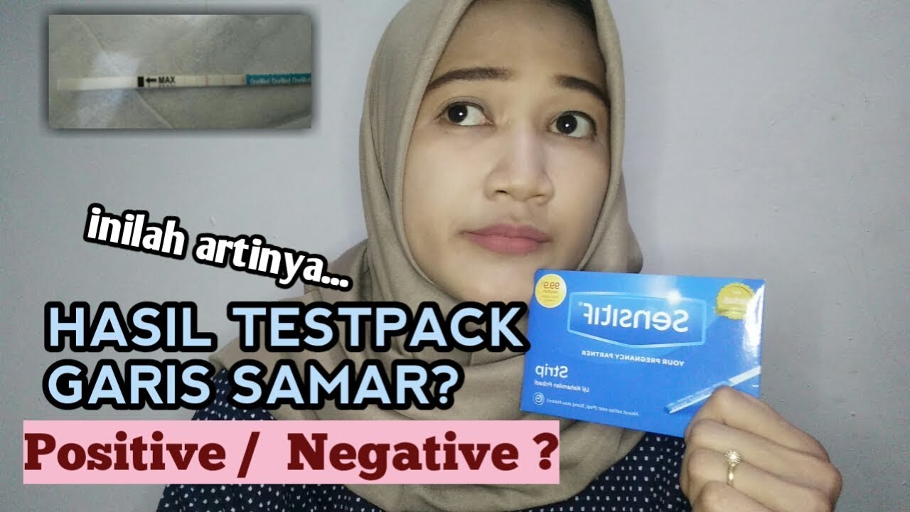 MEMBACA TESTPACK GARIS SAMAR|ARTINYA POSITIF DAN NEGATIF? - YouTube