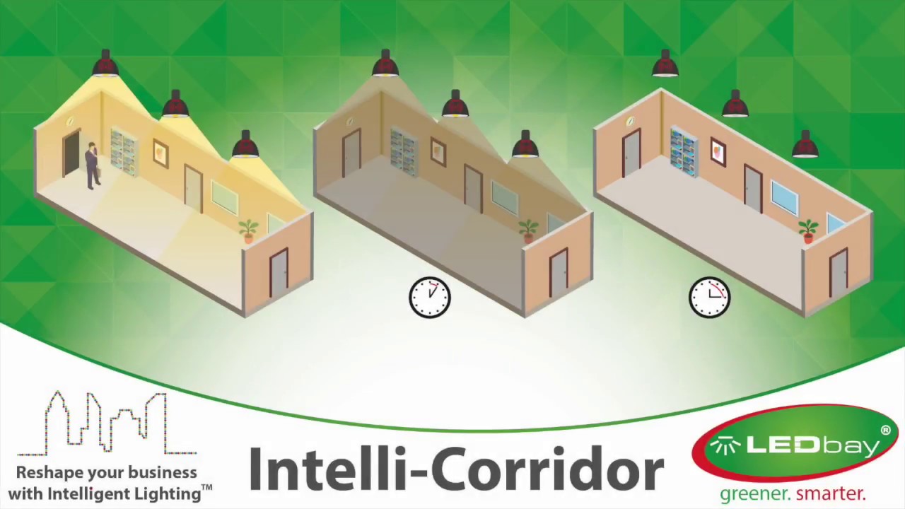 Intelli-Corridor Lighting Demo (smart sensor, auto dim, corridor ...