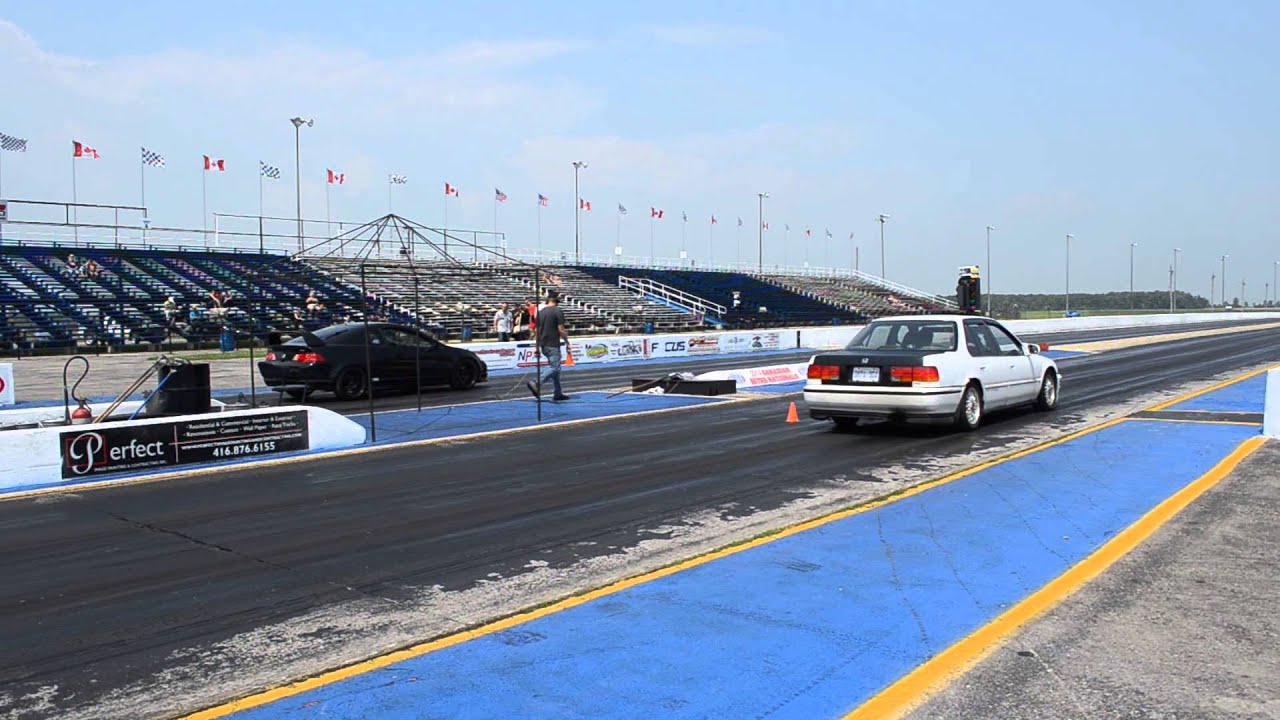 H22a Cb7 Accord vs K24 RSX - YouTube