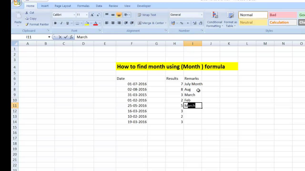 How To Use Month Formula In Excel YouTube How To Use Month Formula In Excel YouTube