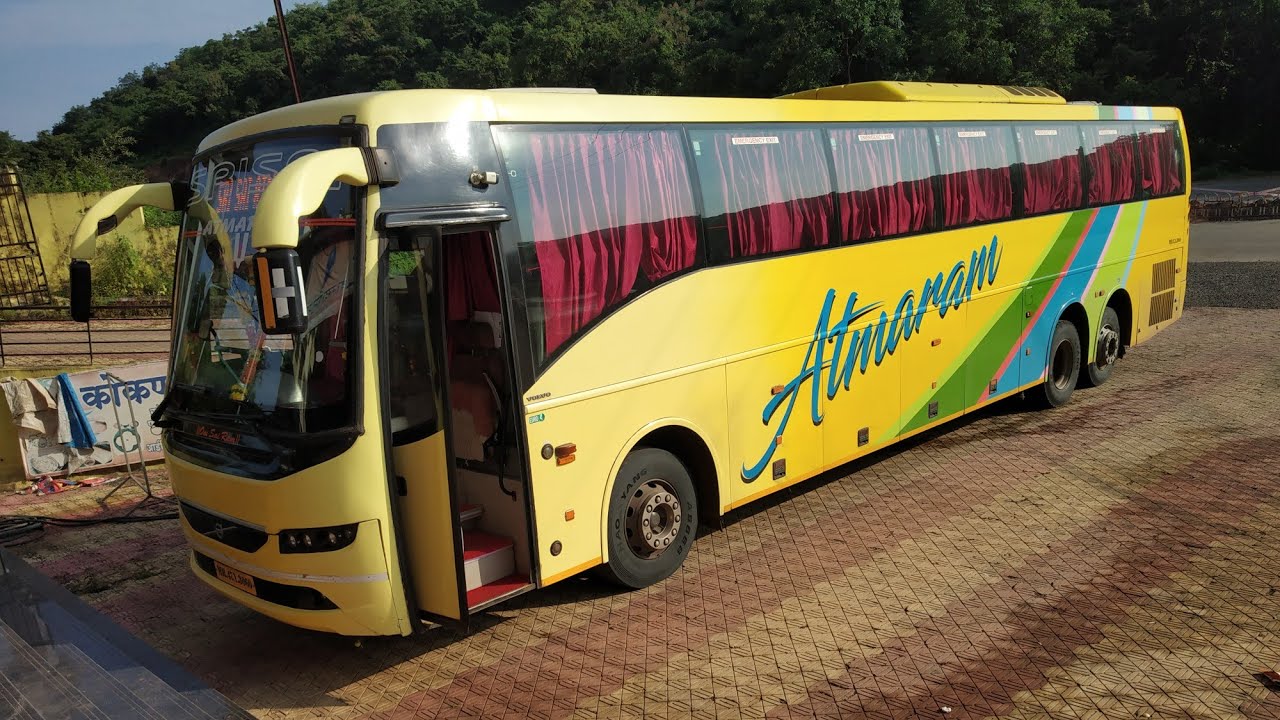 MUMBAI TO GOA IN SRI SAI ATMARAM VOLVO B11R-GAGANBAWDA GHAT - YouTube
