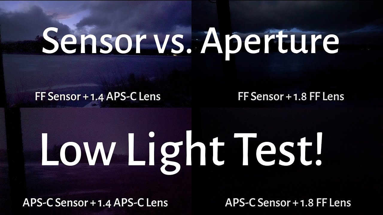 Low Light Test! Sensor size vs Aperture - Who will win when the lights ...