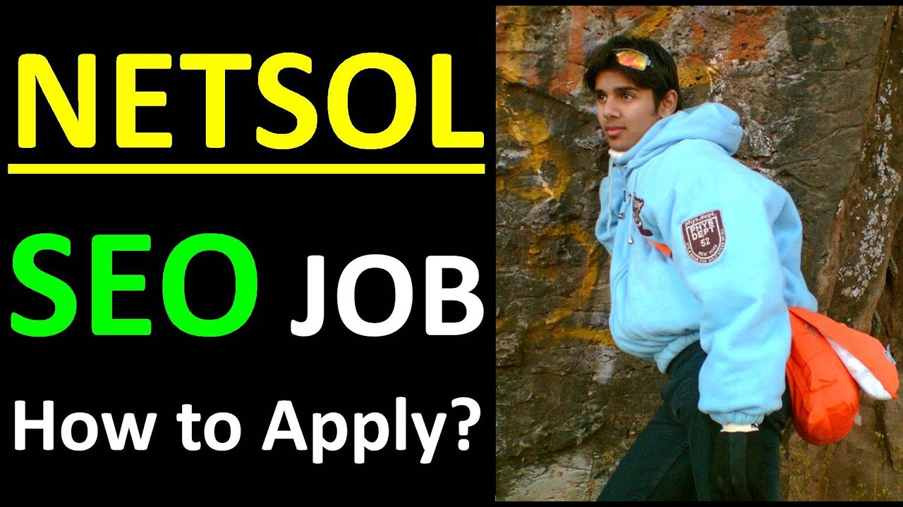 SEO Job in Netsol | How to Apply for Search Engine Optimization ...