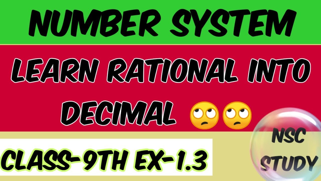 How To Make Rational Number Into Decimal Class 9th Exercise 1 3 YouTube how-to-make-rational-number-into-decimal-class-9th-exercise-1-3-youtube