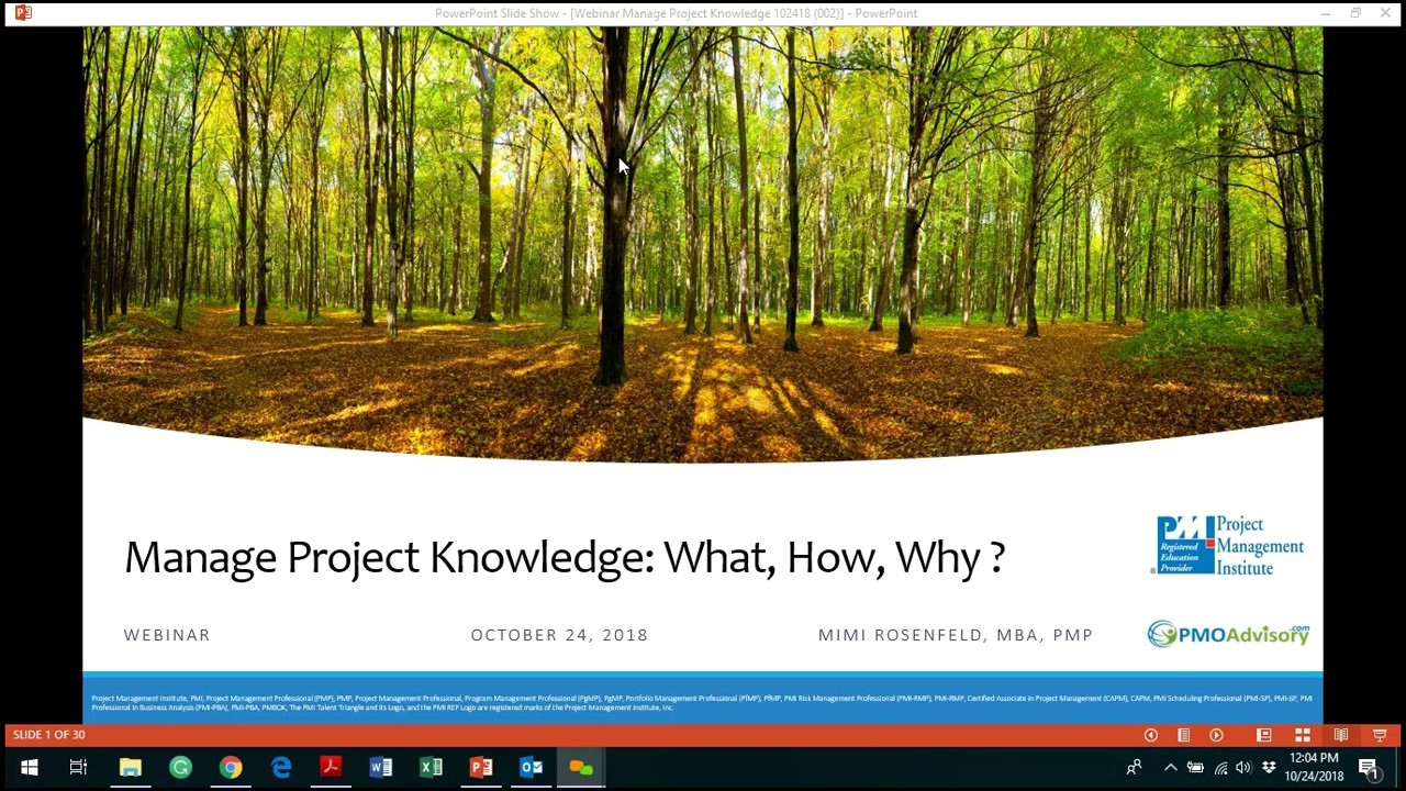 "Manage Project Knowledge: The What, How, & Why of the 6th Edition ...